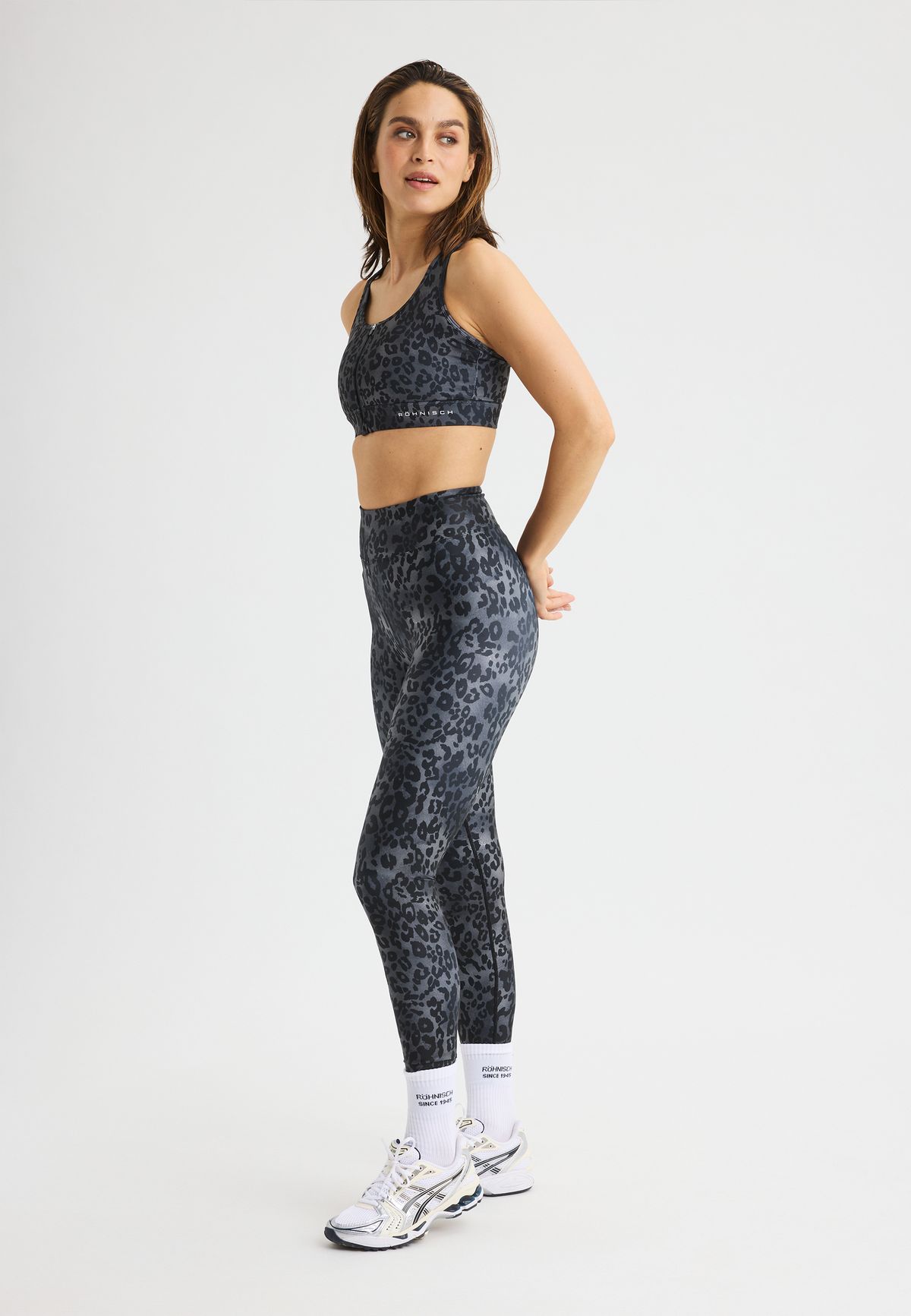 Printed High Waist Tights – Patterned training tights in recycled ...